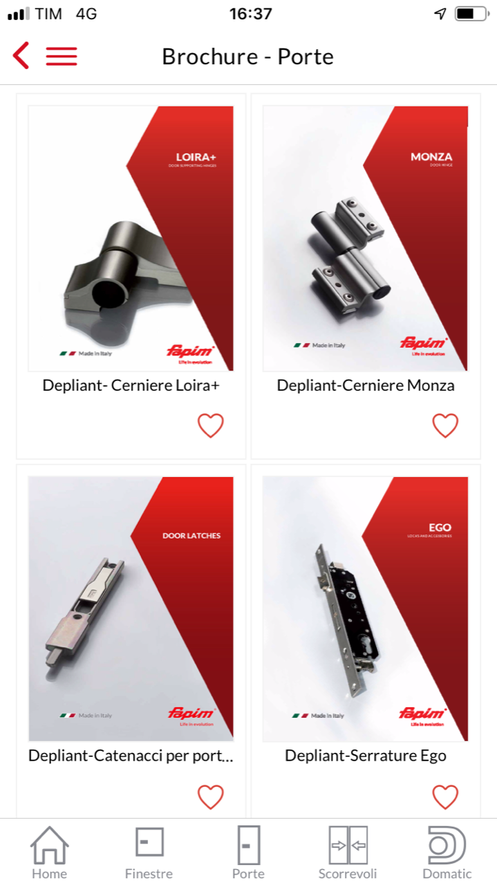 Catalogue | Fapim S.p.A.